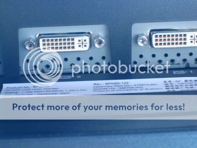 24" HP LP2465 Dual DVI 1080p Widescreen LCD Monitor w/USB 2.0 Hub 179. ...